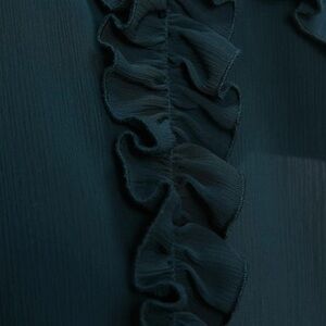 Zara | Tops | Zara Green Ruffle Top | Poshmark